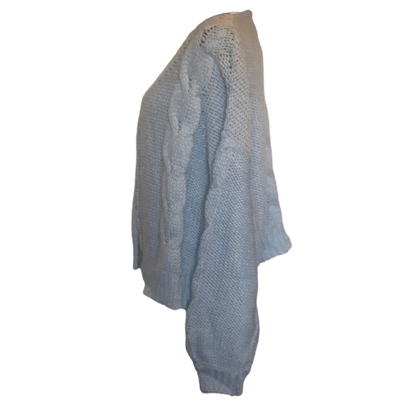 Crave Fame | Sweaters | Cable Knit Cardigan Color Dusty Blue | Poshmark